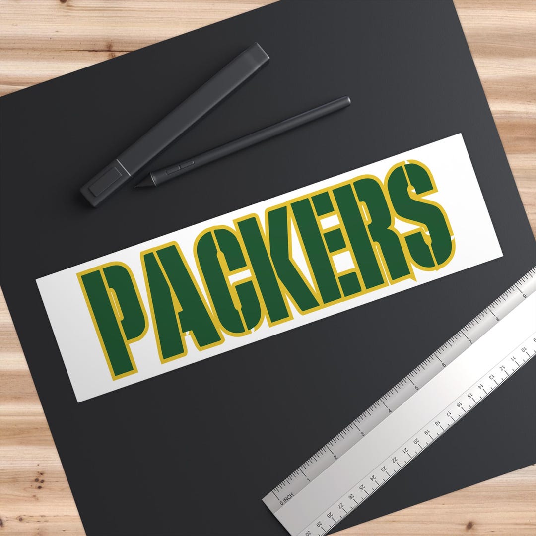 Green Bay Packers Bumper Sticker, Football Fans, Football Bumper ...
