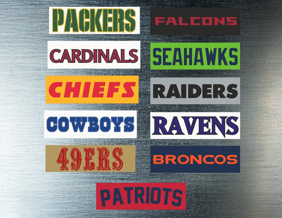 NFL Team Magnet, Fridge Magnet, Bumper Magnet, Chiefs, Cowboys, 49ers ...