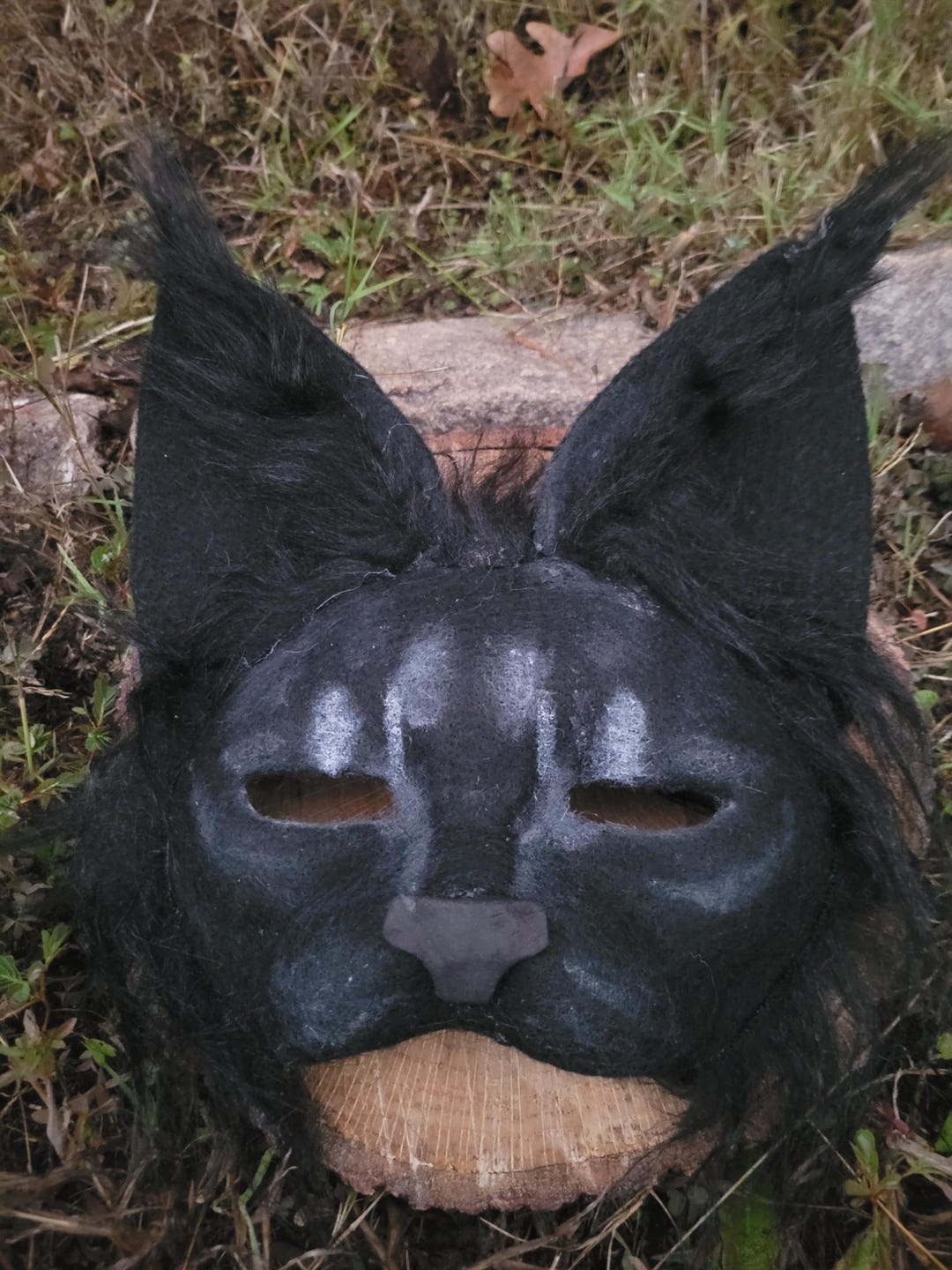 Black Mainecoon Therian Mask - Etsy