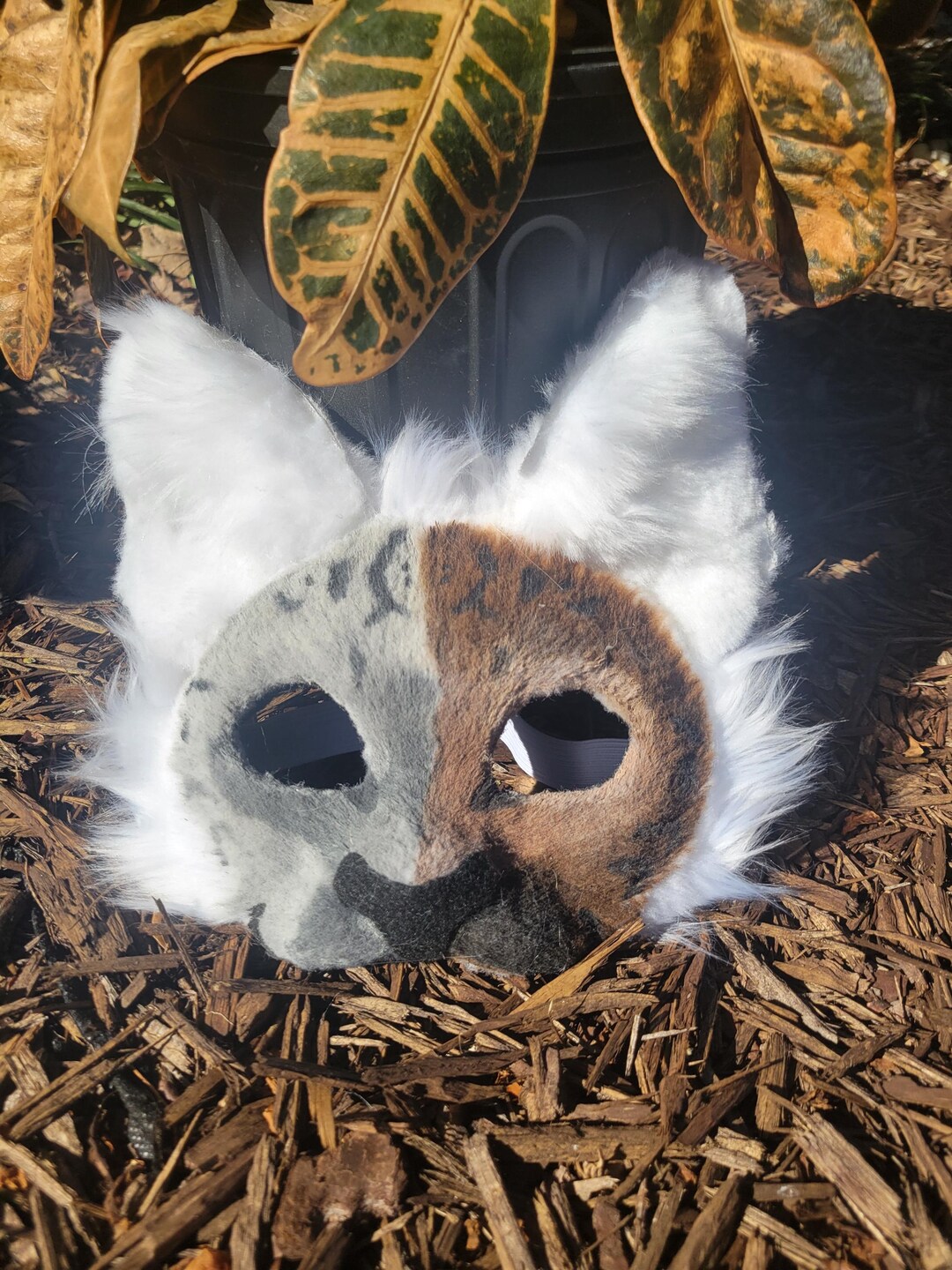 FULLY FURRED Half and Half Cat Therian Mask - Etsy