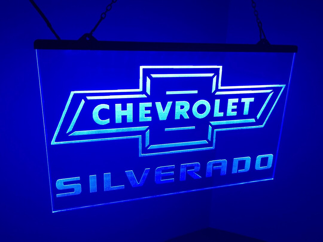 Chevy Silverado Light Sign Led Acrylic - Etsy