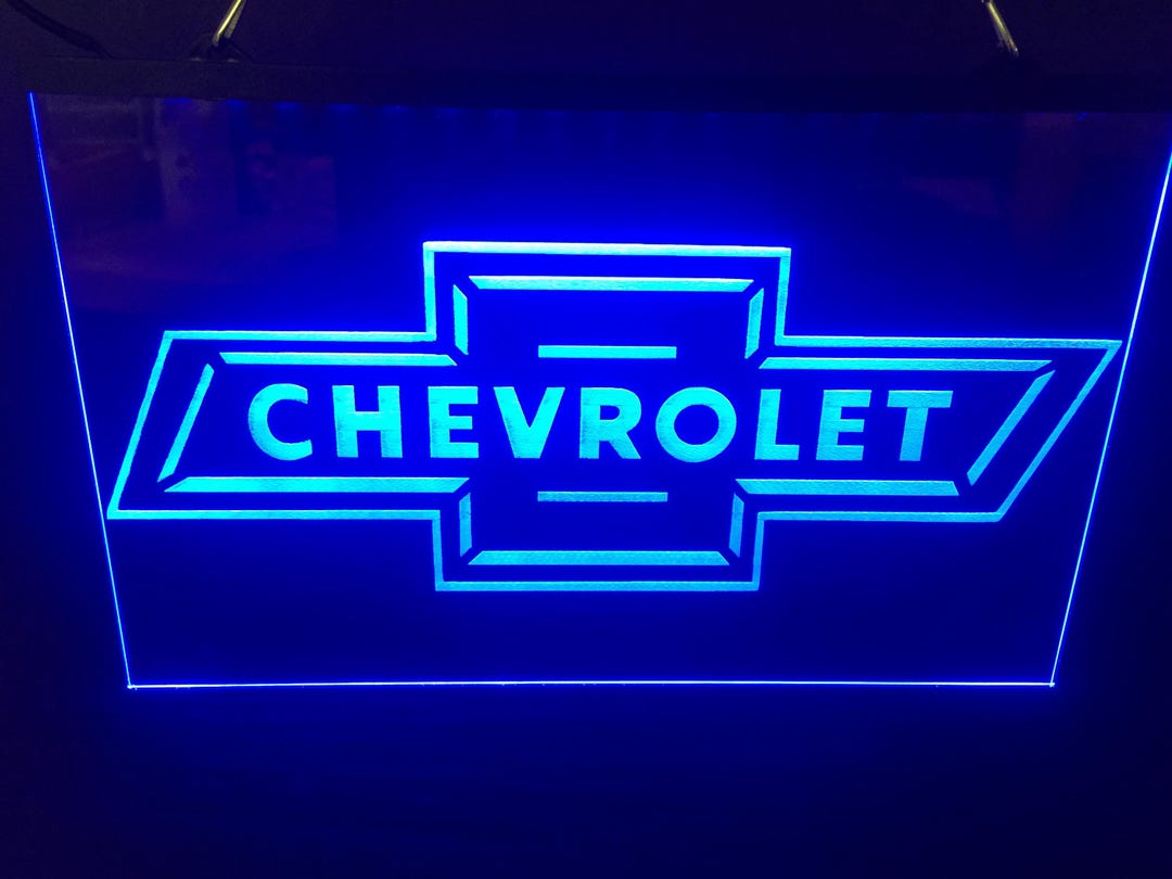 Chevy Bowtie Light Sign Led Acrylic - Etsy