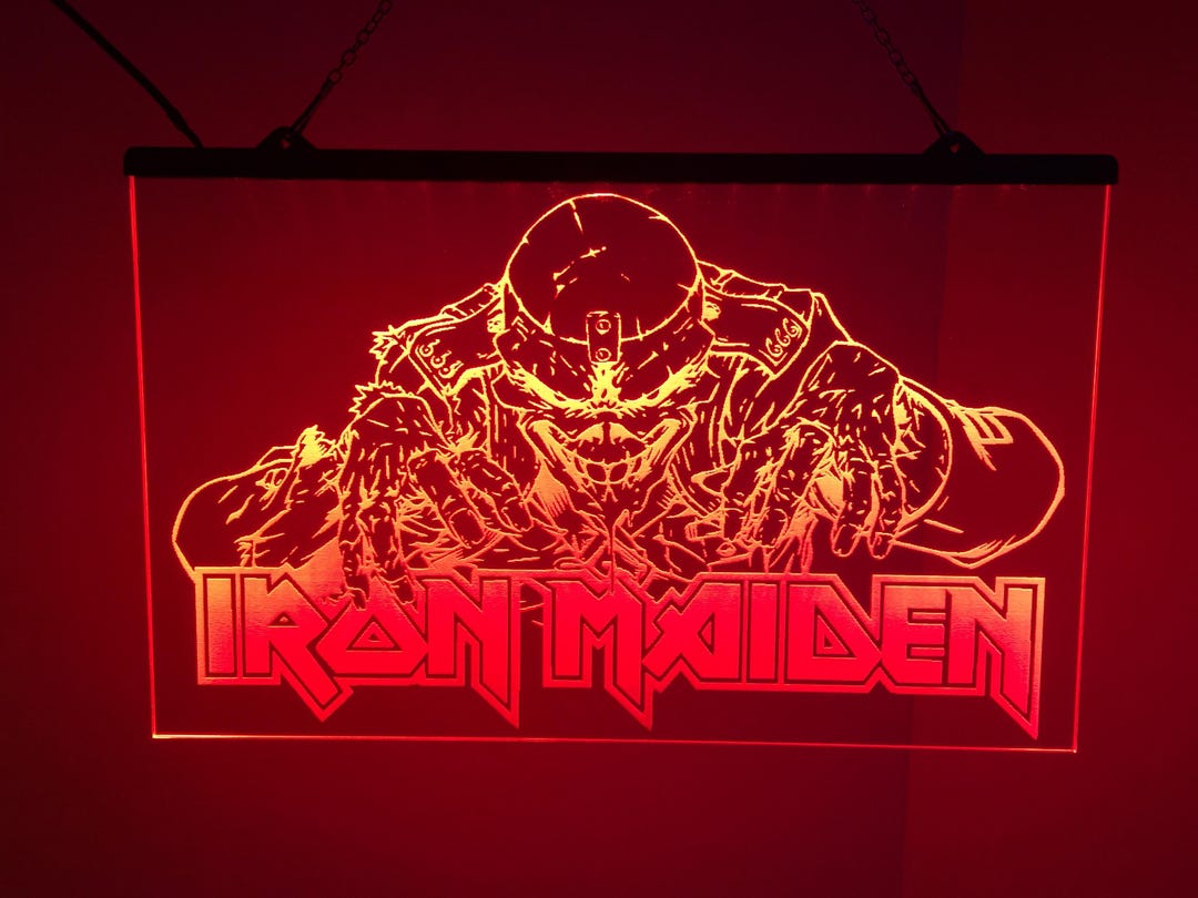 Iron Maiden Led Light Sign Rgb - Etsy