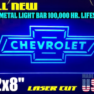 Chevy Bowtie Light Sign Led Acrylic - Etsy