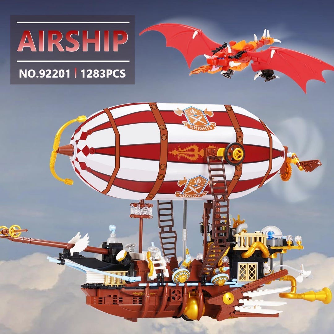 Airship Building Toy Set, Birthday Gift, Christmas Gift, 1283 Pieces ...