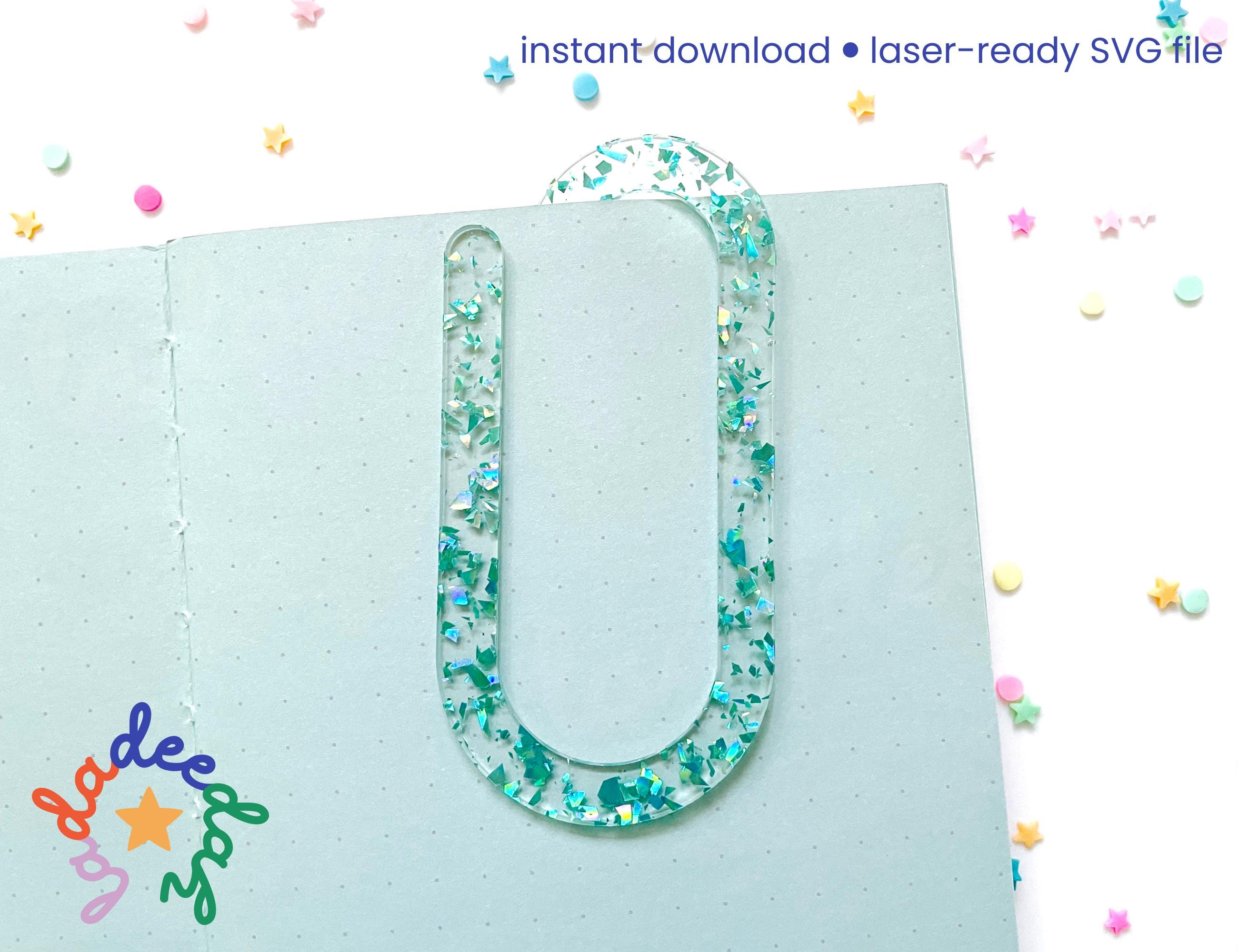 Jumbo Paperclip Bookmark - Laser SVG File - Commercial Use - Etsy