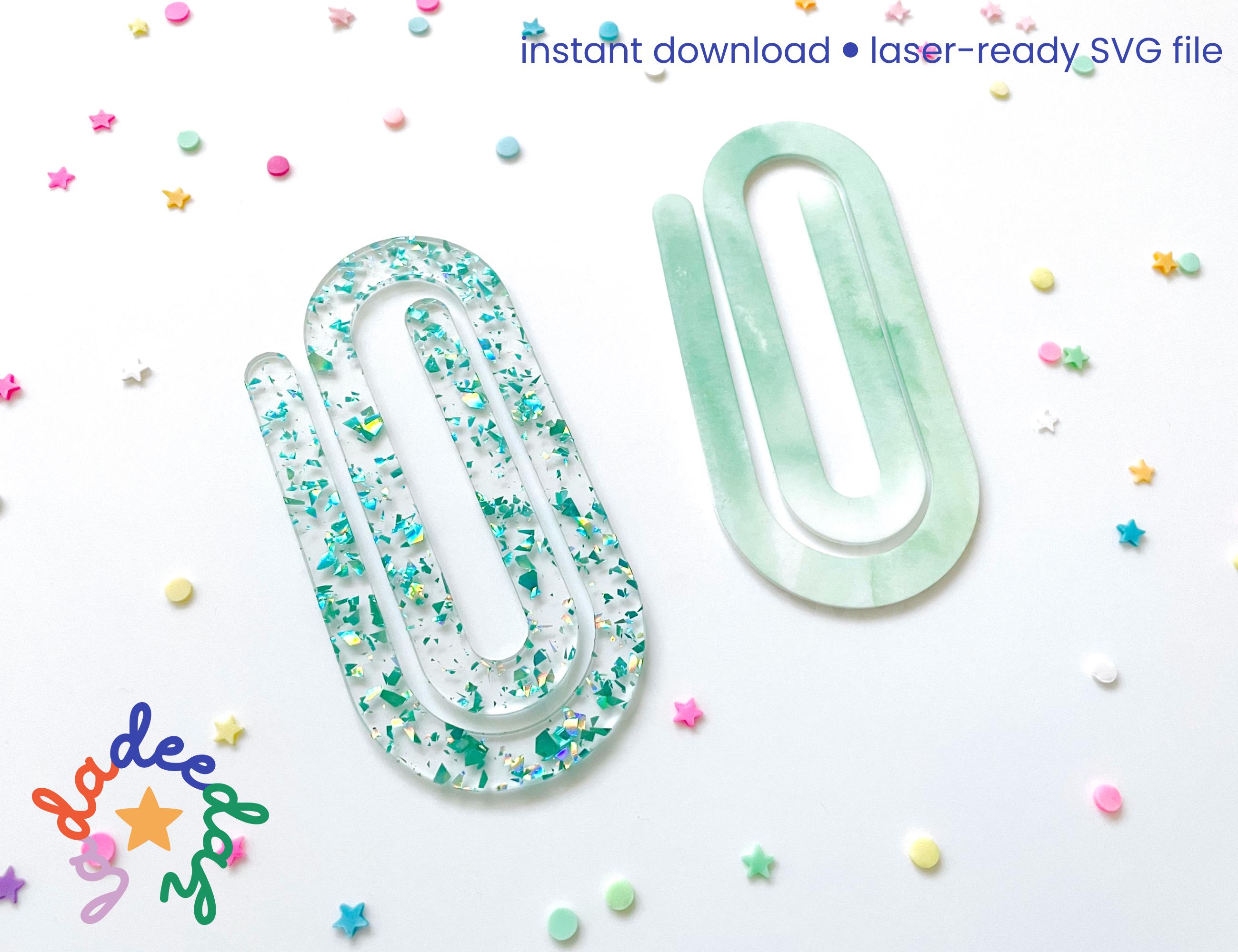 Jumbo Paperclip Bookmark - Laser SVG File - Commercial Use - Etsy