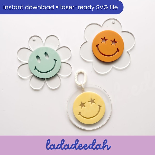 Preppy Keychain - Etsy