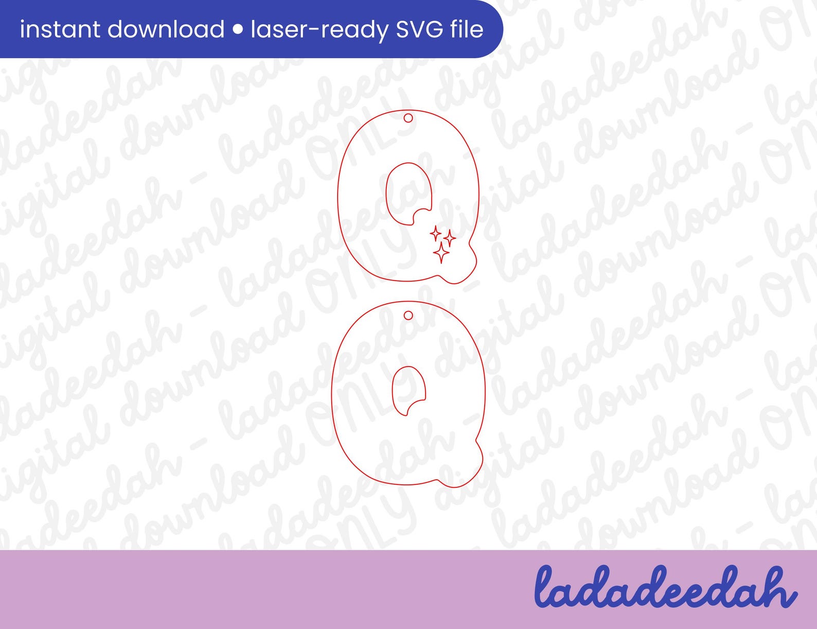 Sparkle Bubble Letter 'Q' Keychain SVG File - Etsy