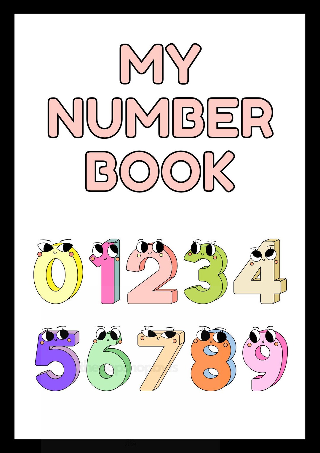 Numbers Coloring Pages Cartoon Learning for Toddlers Coloring for ...