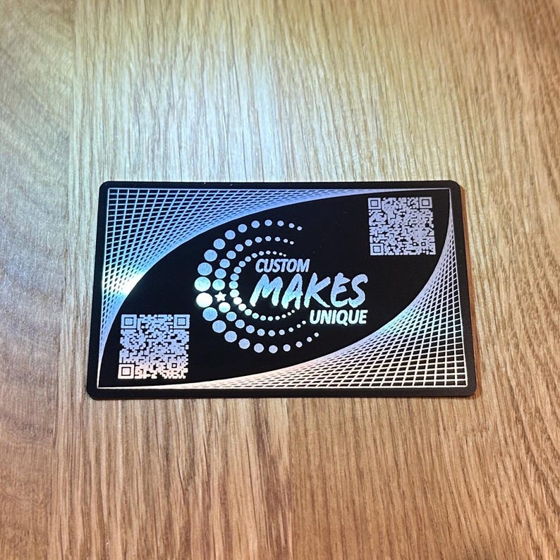 25 Pcs of Metal Business Cards, Name Tags, Etc - Laser Engraved ...