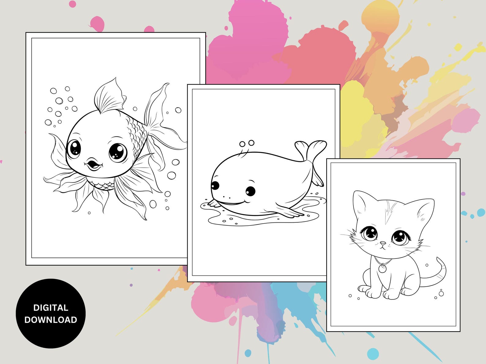 Animals Coloring Book | 26 Unique Animal Coloring Pages | Perfect for ...