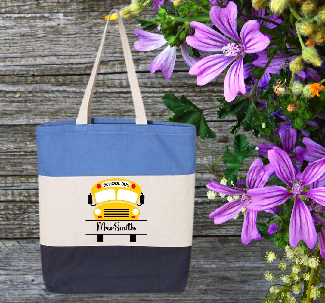 Custom Bus Driver Tote Bag, Personalized Bus Driver Bag ,school Bus ...