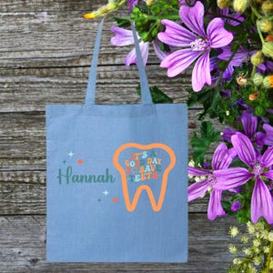 Custom Dental Assistant Tote Bag, Dentist Gift, Dental Hygienist Gift ...