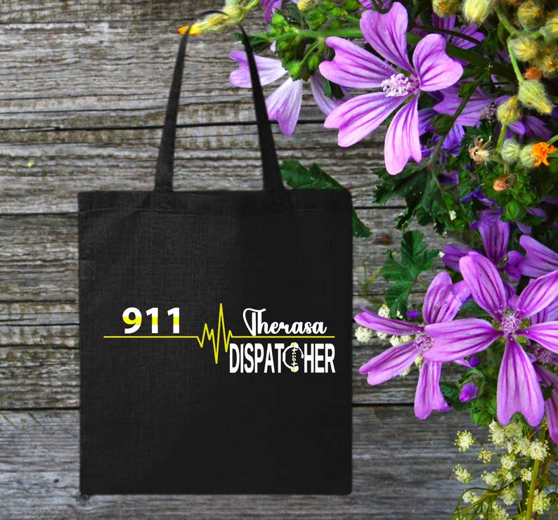 Personalized Dispatcher Bag, Personalized Dispatcher Tote Bag Gift, 911 ...