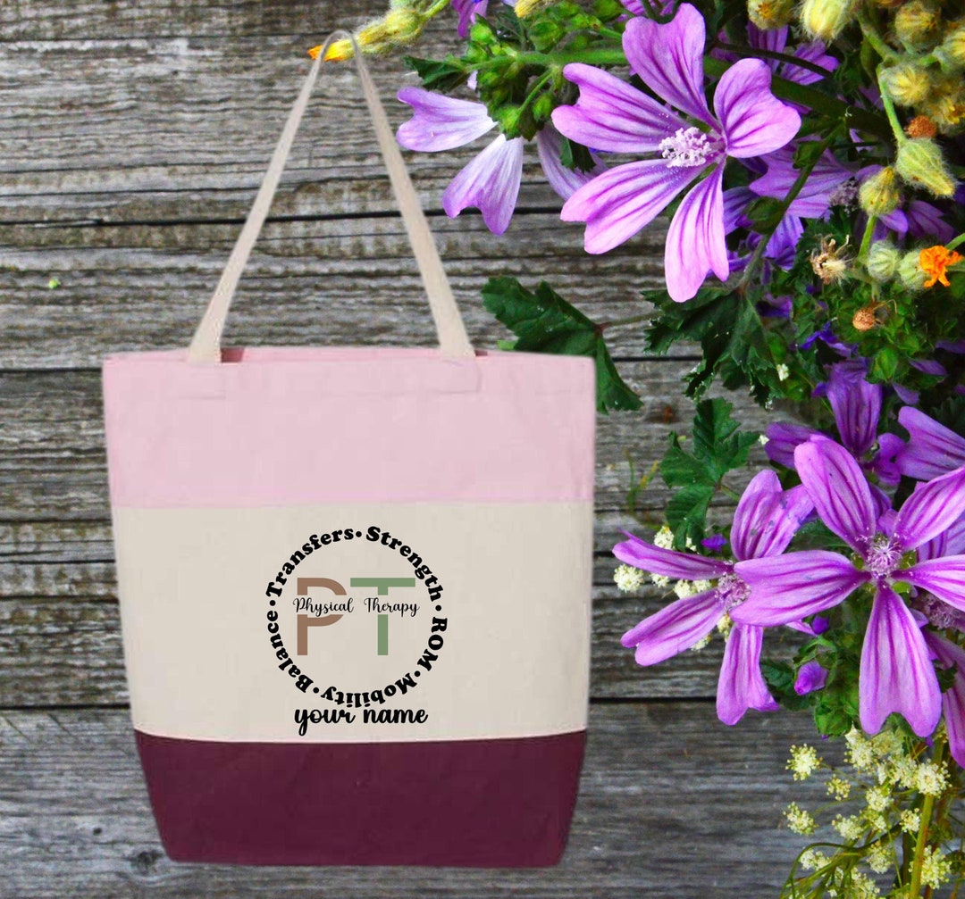 Custom Physical Therapy Tote Bag, Physical Therapist Gift ,canvas Tote ...