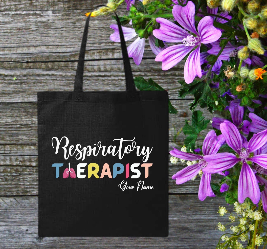 Custom Respiratory Therapist Tote Bag, Personalized Respiratory ...