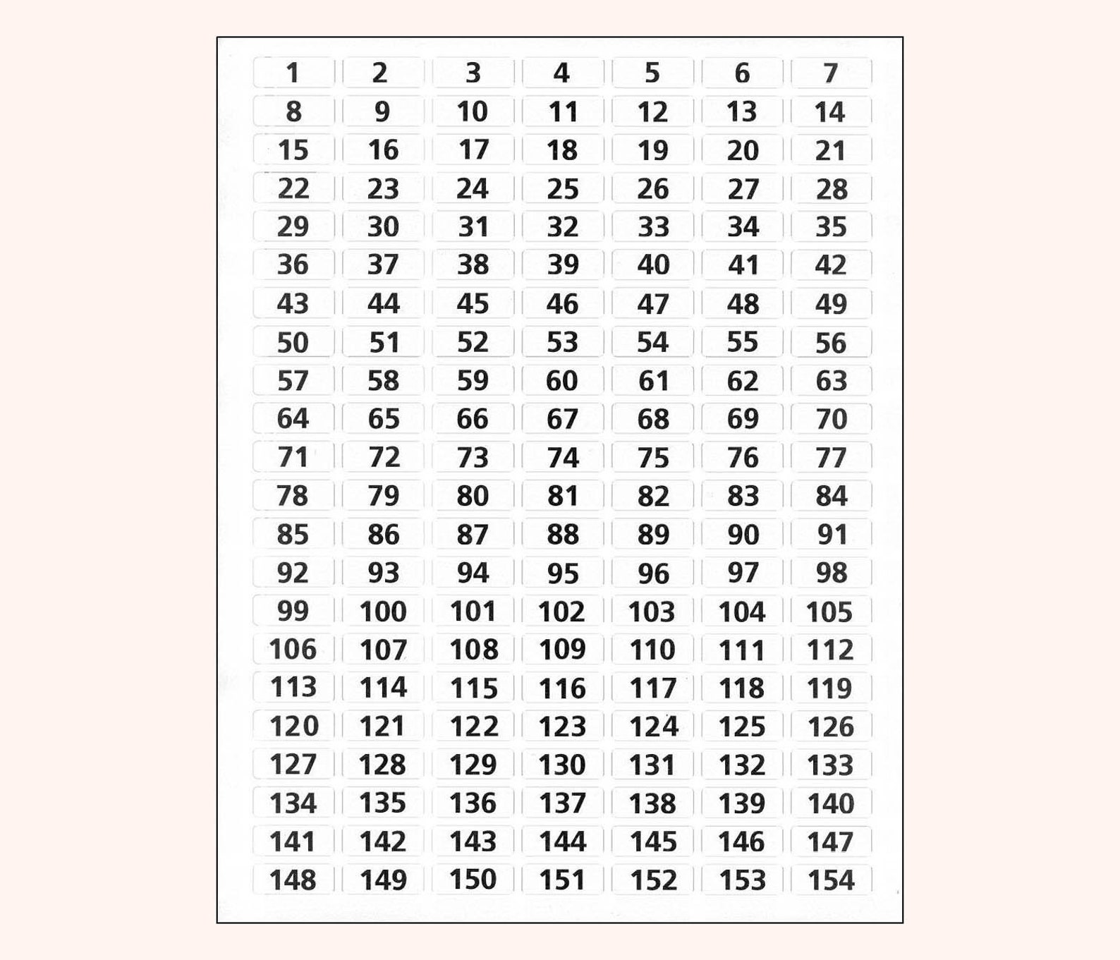 NUMBERS 12002 STICKERS 3/8x1 White Matte - Etsy