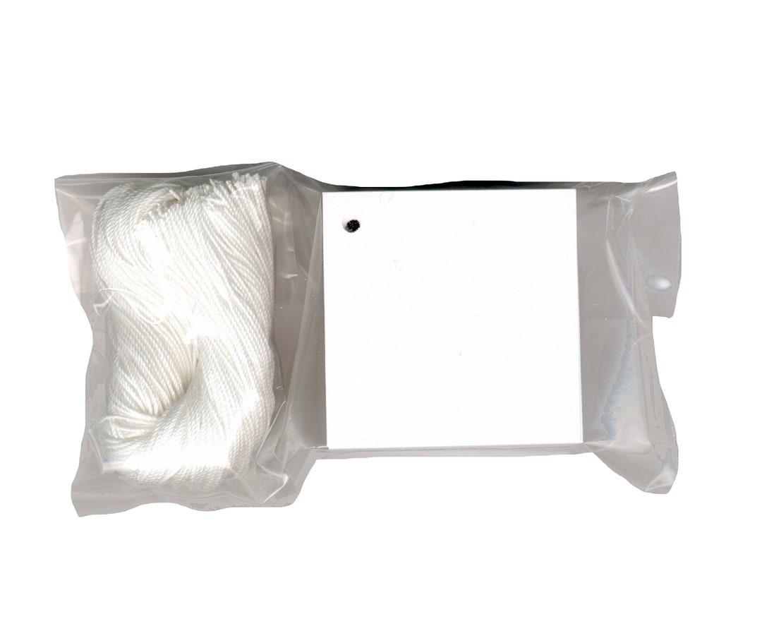 2"x2" SQUARE BLANK WHITE Hang Tags & Strings,square White Tags,square ...
