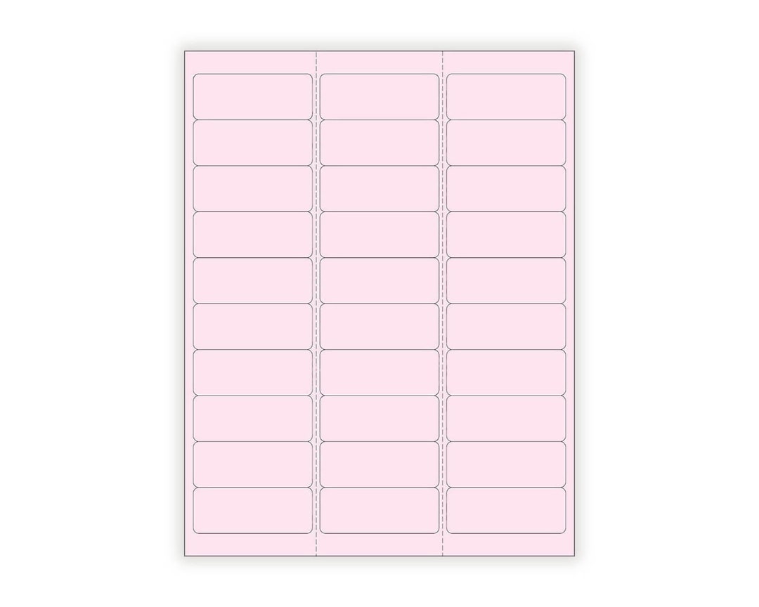 1"x2-5/8 Blank PINK MATTE Stickers,price Crafts,soap Labels,bulk ...