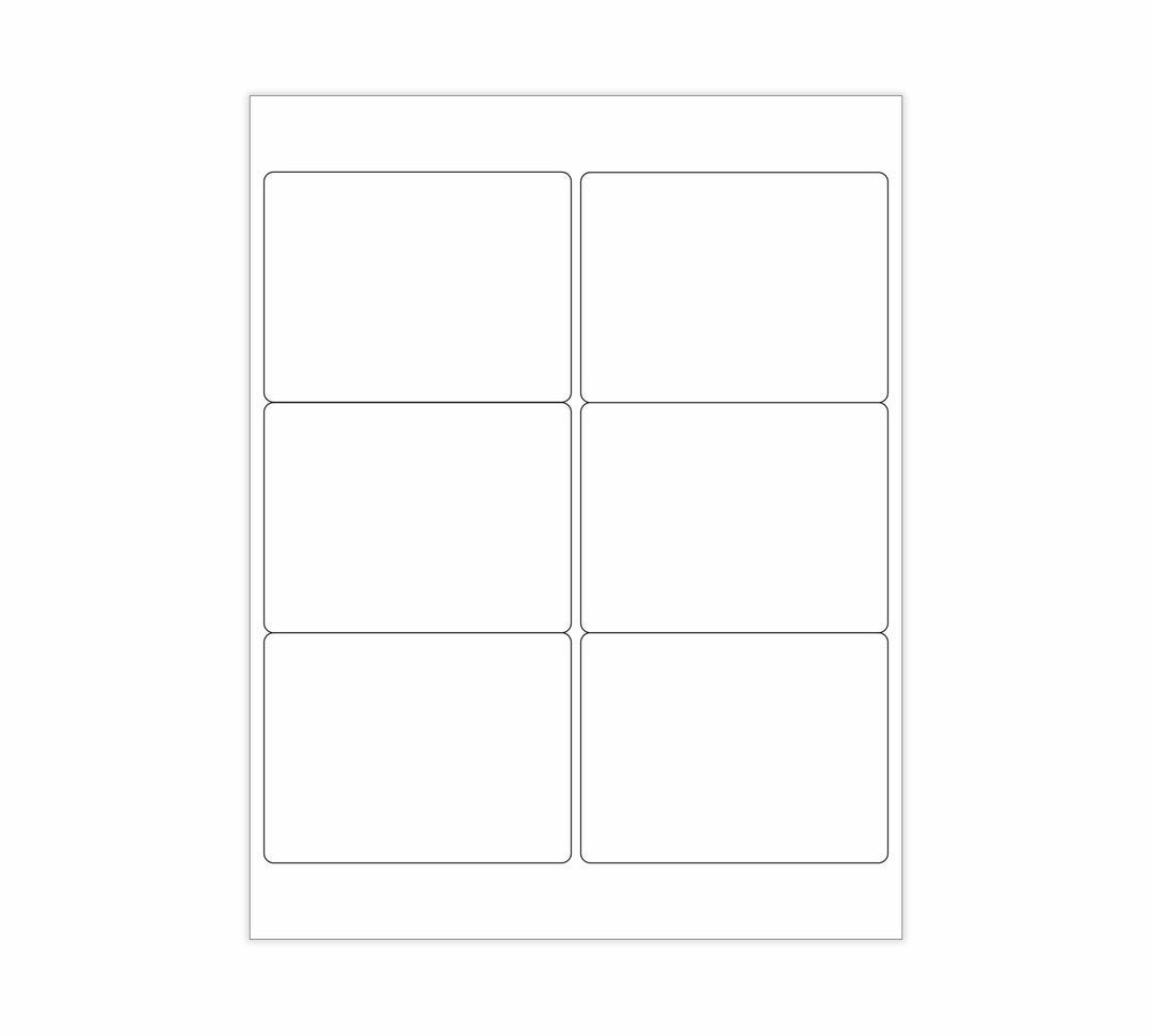 3"x 4" WATERPROOF Stickers,blank White,for Laser Printers Only,wine ...