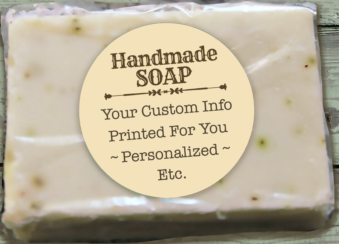 Personalized SOAP Stickersvintage Lookcustom Labelssoap - Etsy