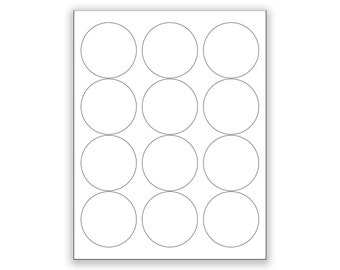 BLANK WHITE ROUND Matte Stickers Labels Mixed Media Supplies - Etsy