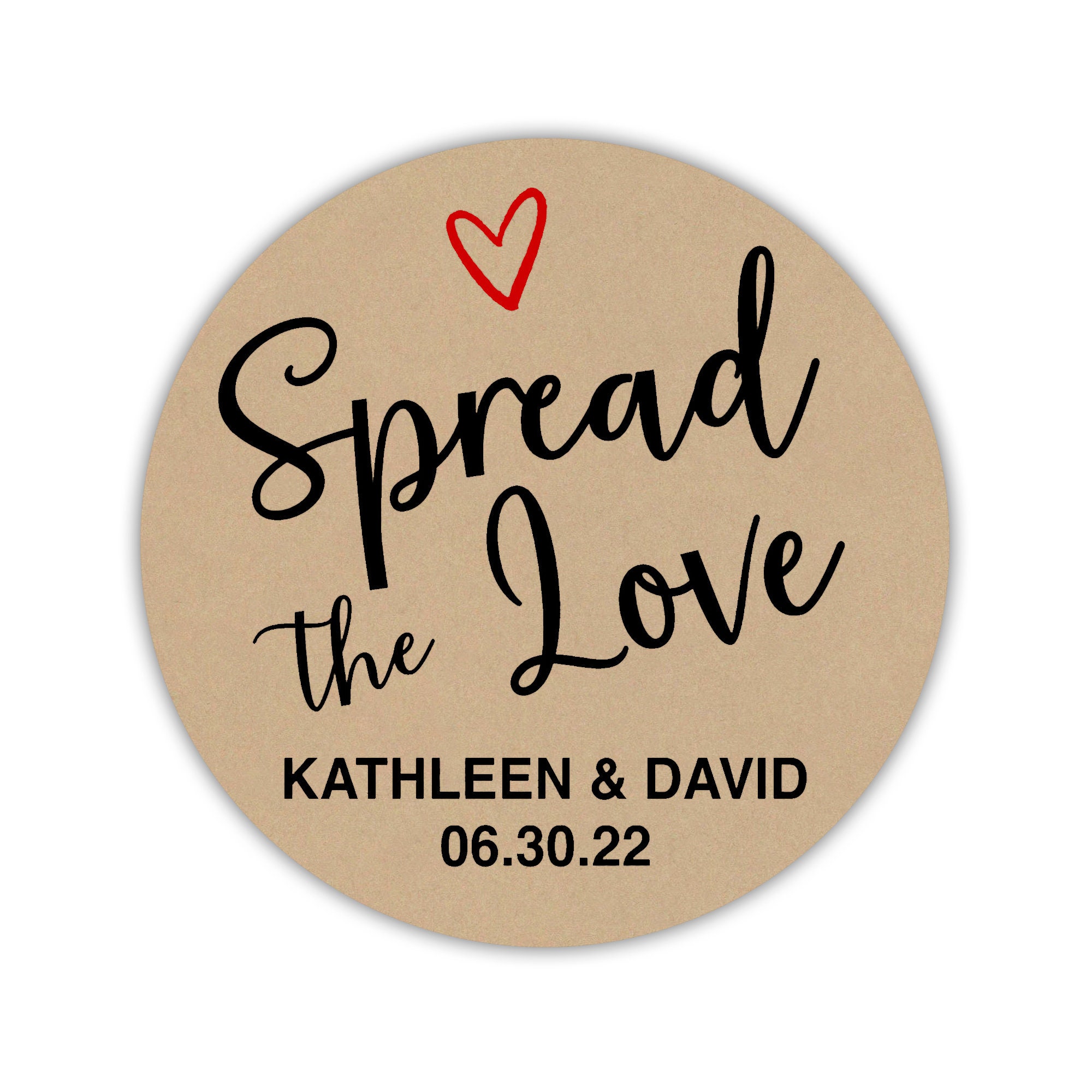 SPREAD The LOVE StickersCustom LabelsWedding | Etsy