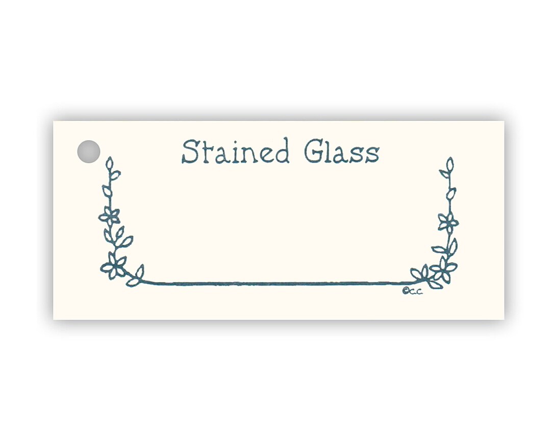 STAINED GLASS Hang Tags,tags for Stained Glass,price Tags,gift Tags ...