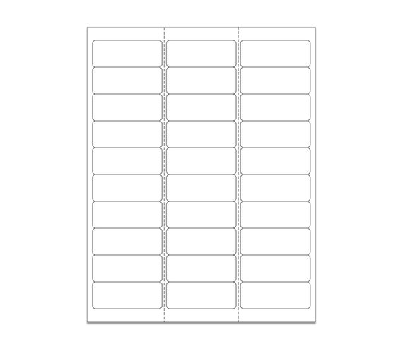 Blank Sticker Labels Sheet