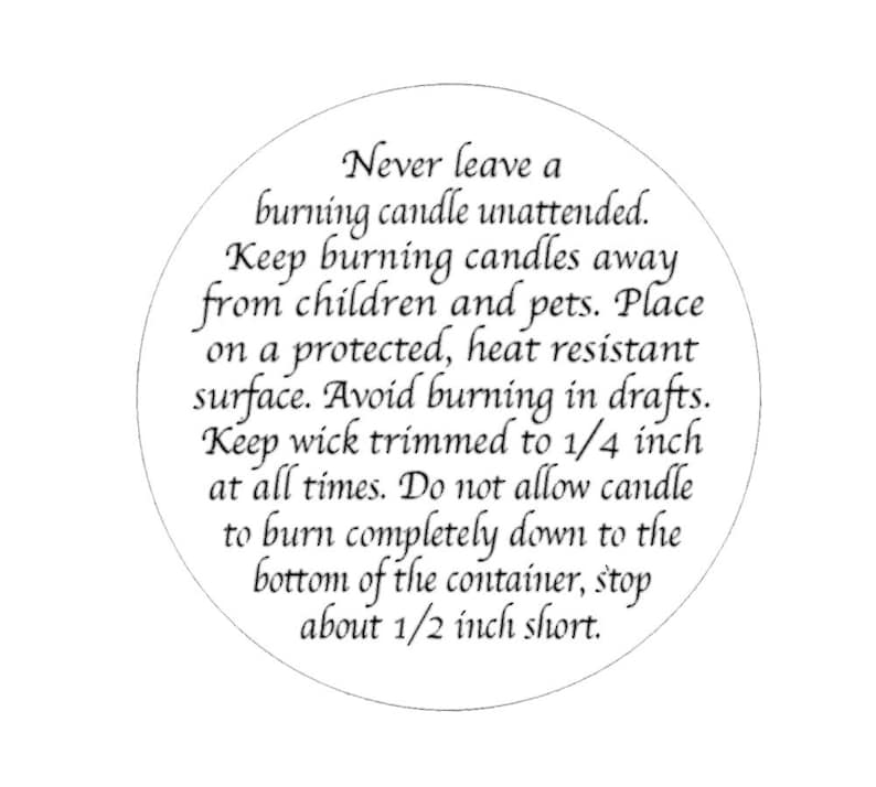 Candle Warning Label,candle BURN WARNING Stickers,warning Stickers ...