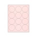 2.5" Blank PINK Round Stickers,round Stickers,canning Labels,printable ...