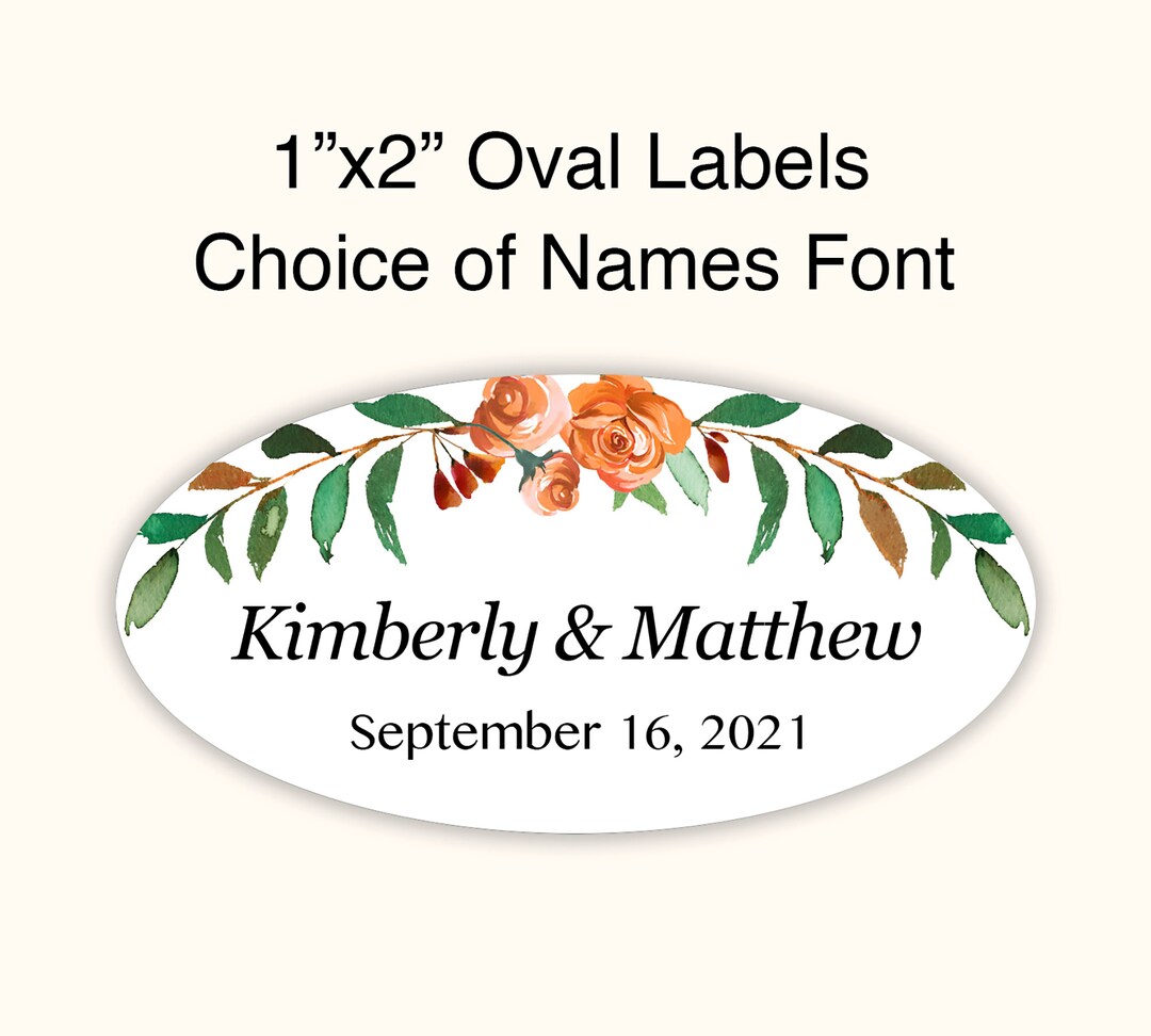 Oval Custom Labels,wedding Stickers,favor Stickers,custom Wedding ...