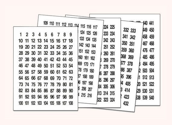 NÚMEROS 1540 PEGATINAS Secuenciales 3/4 Etiquetas - Etsy México