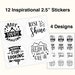 12 Inspirational 2.5 Stickersinspirational Planner | Etsy