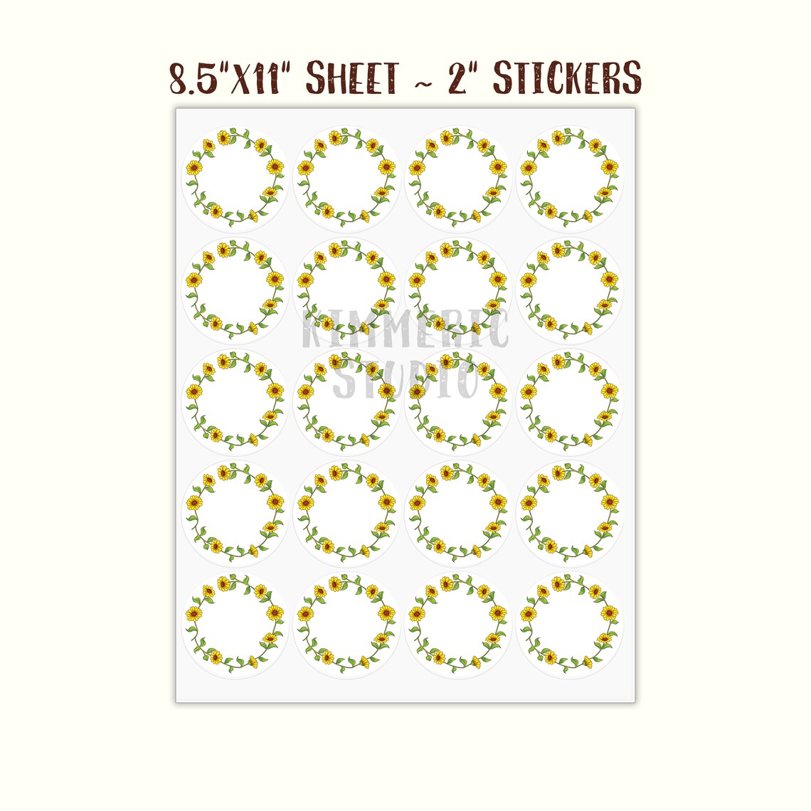 SUNFLOWER Stickers,sunflower Sticker,flower Sticker,planner Stickers ...