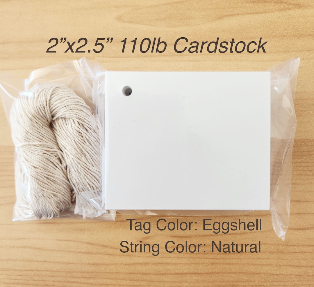 107 2"x2.5" BLANK WHITE Hang Tags & Strings,vendor Tags,blank Tags ...