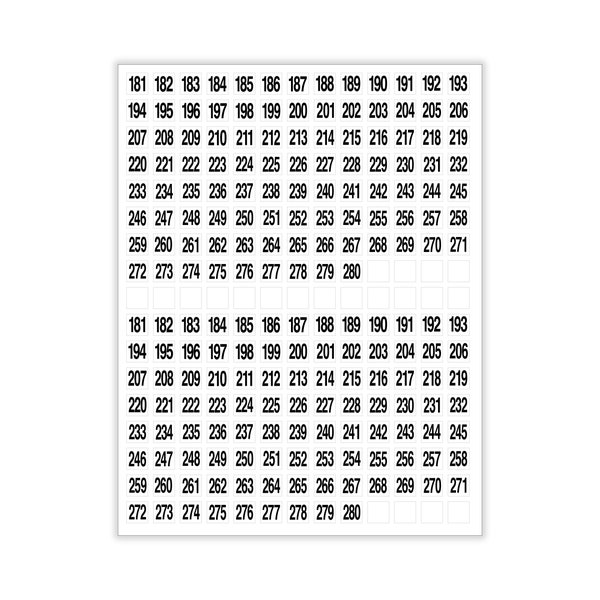 Sequential Numbered Stickers - Etsy