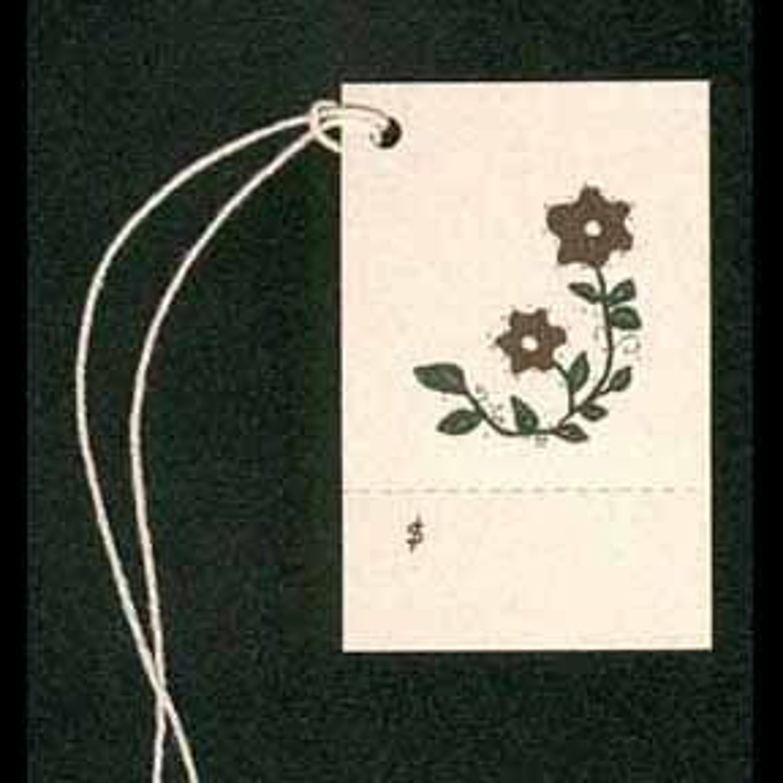 100 FLOWER MOTIF Hang Tags Price Tags Strings Included. - Etsy