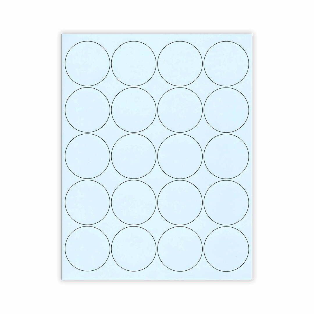 2" Blank Round Circle BLUE Stickers,mason Jar Labels,craft Stickers ...