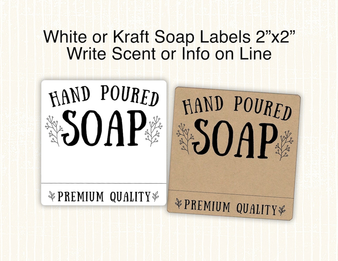 Hand Poured Soap Label,handmade Soap Stickers,hand Soap Stickers,soap ...