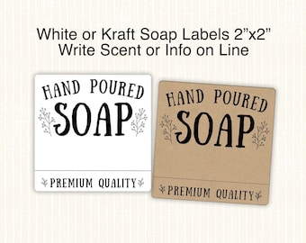 Bar Soap Label Template Canva Editable Soap Labels Printable - Etsy