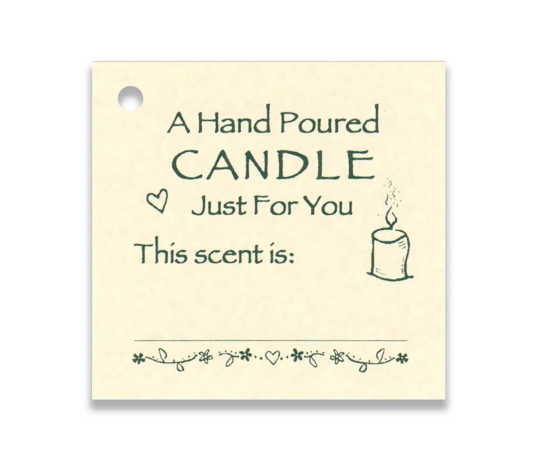 CANDLE SCENT Tags,strings Included,candle Vendor Tags,candle Scent Tags ...