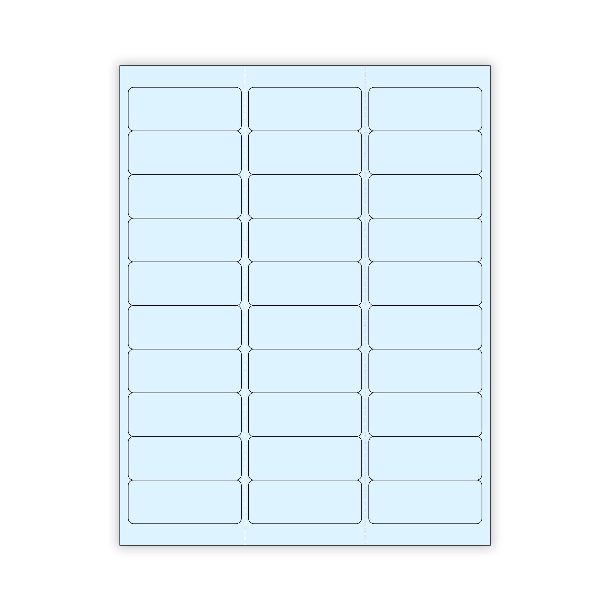 Blank Blue Label Templates