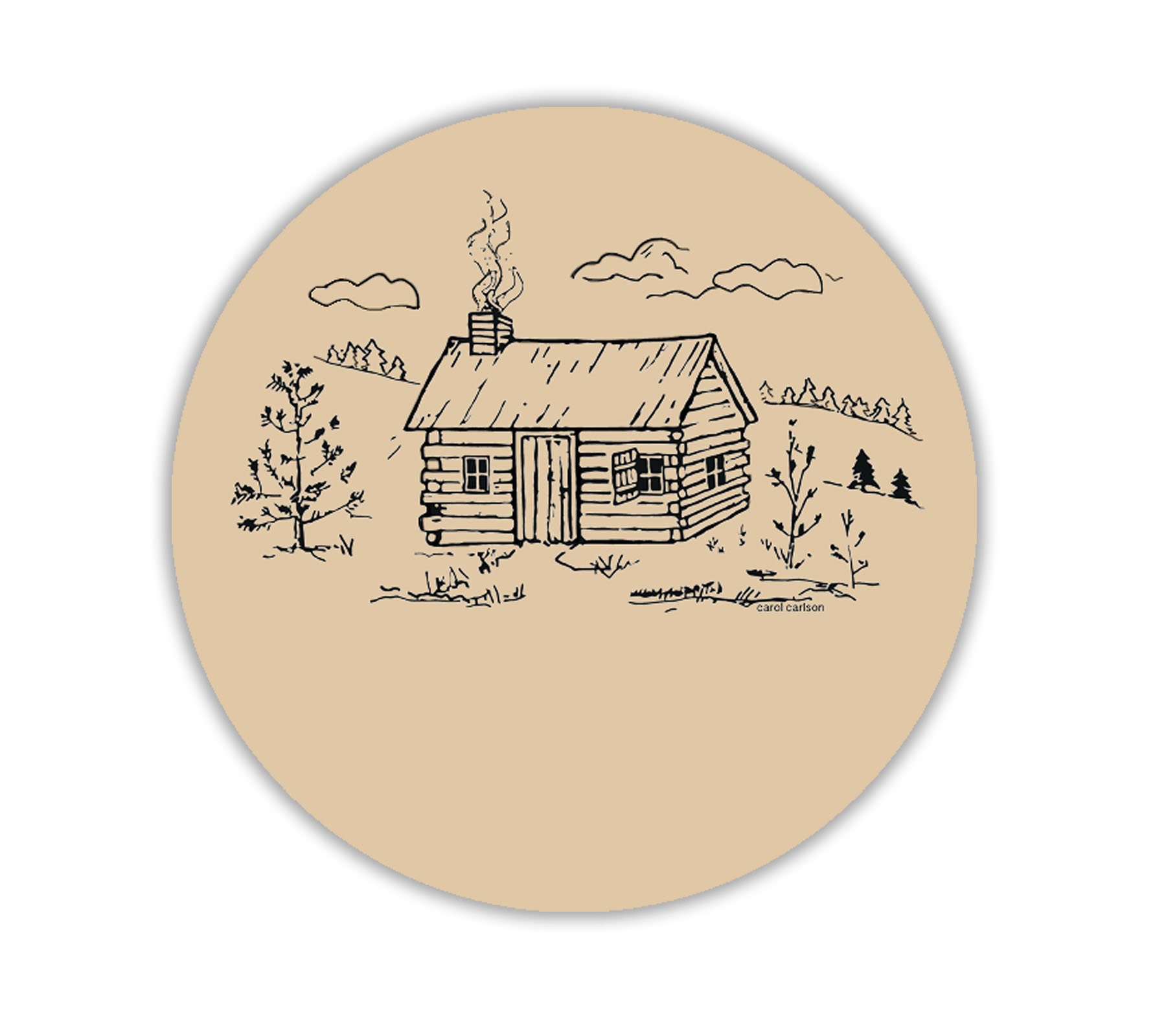 CABIN STICKERSRustic LabelsPlanner StickersWrite on | Etsy