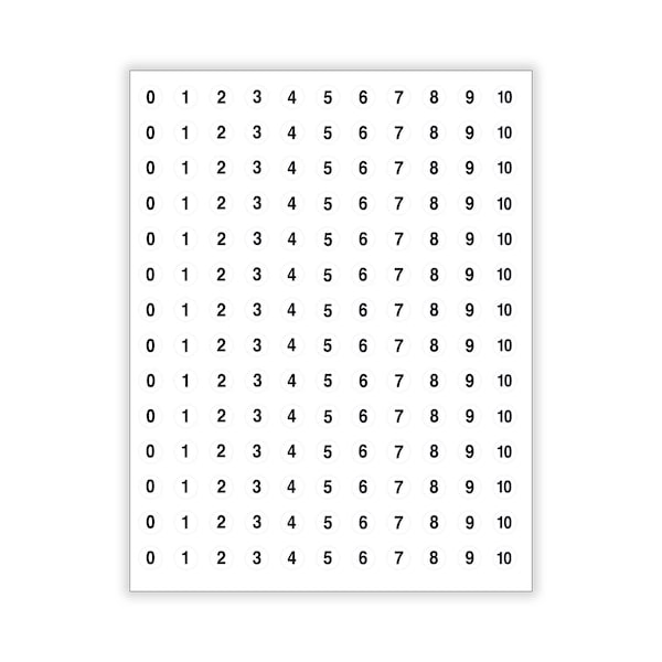 Sequential Numbered Stickers - Etsy