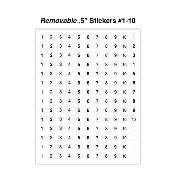 Sequential Numbered Stickers - Etsy