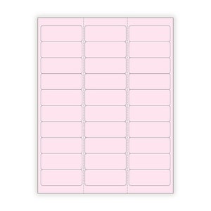 100 Sheets 1"x2-5/8 Blank PINK MATTE Stickers,price Crafts,soap Labels ...
