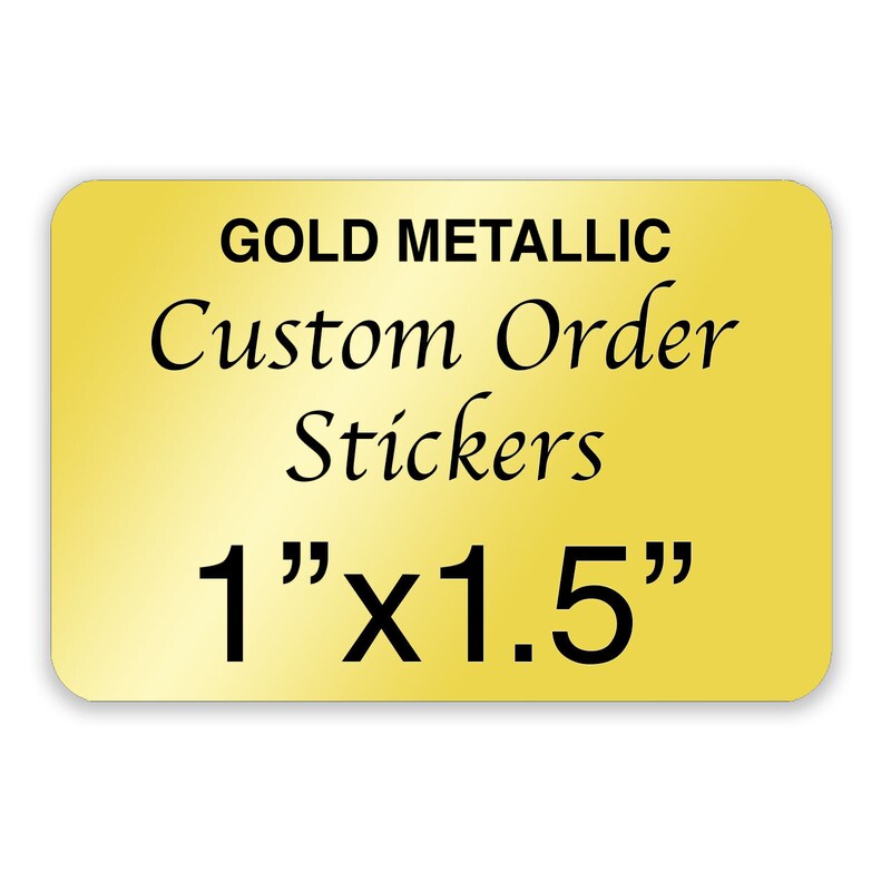 Gold Foil Stickers - Etsy