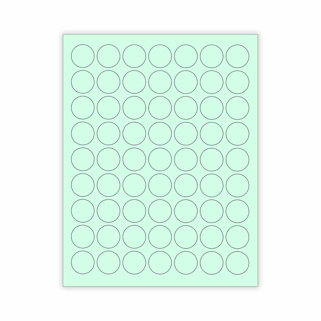 1" Blank GREEN Stickers,round Stickers,price Crafts,small Stickers ...